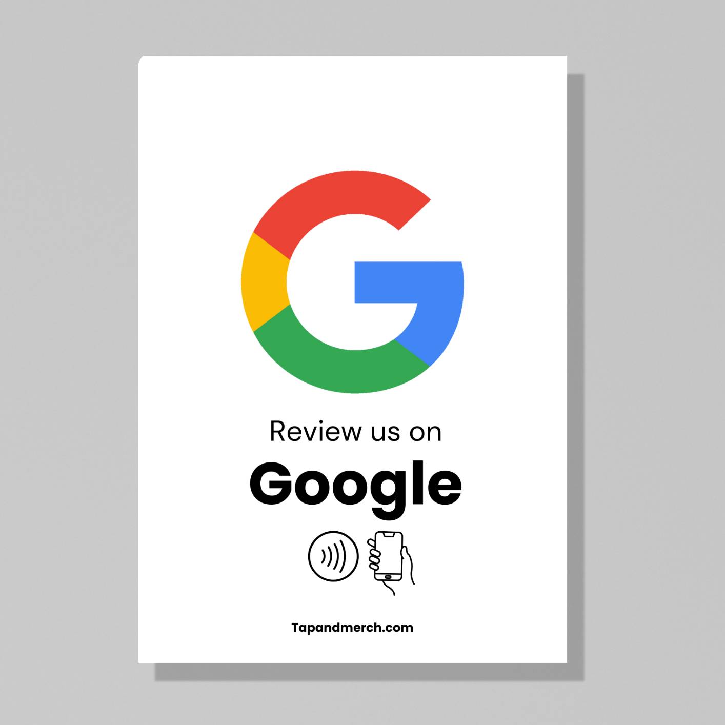 Free Google Review card | tapandmerch.com